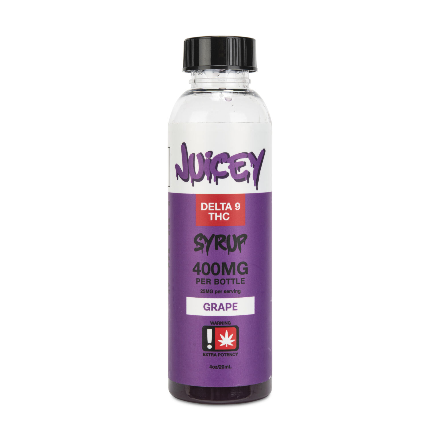 JUICEY 400mg Delta 9 THC Grape Syrup - Indica Hybrid